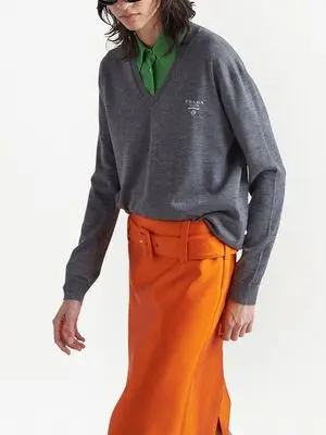 Prada V-neck Cashmere Jumper
