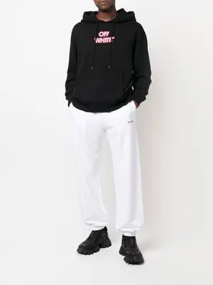 Off-White Diag-print Track Pants - White