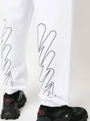 Off-White Diag-print Track Pants - White