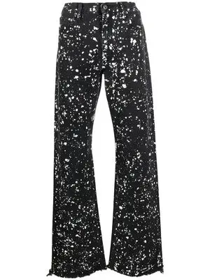 Off-White Paint Splatter Jeans - Black