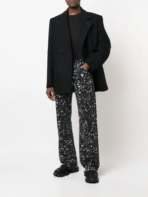 Off-White Paint Splatter Jeans - Black