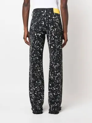 Off-White Paint Splatter Jeans - Black