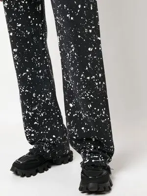 Off-White Paint Splatter Jeans - Black