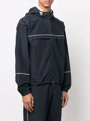 Thom Browne Contrast-stitch Hooded Track Jacket