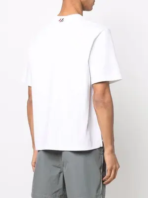 Thom Browne Milano Cotton Oversized Pocket Tee - White