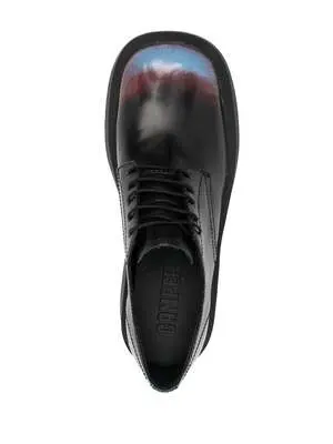 Camper Distressed Effect Leather Lace-up Shoes