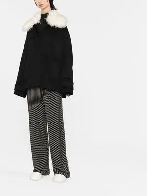 Stella McCartney Faux-fur Collar Wool Coat