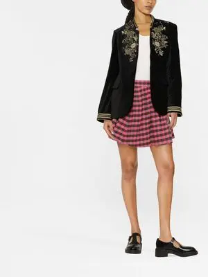 Kenzo High-waisted Check-pattern Skirt