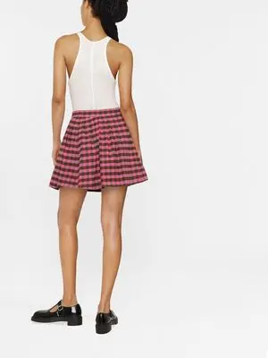 Kenzo High-waisted Check-pattern Skirt