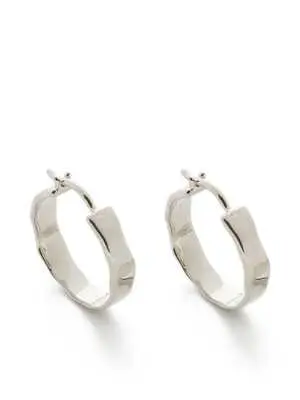 Monica Vinader Siren Muse Hoop Earrings - Silver
