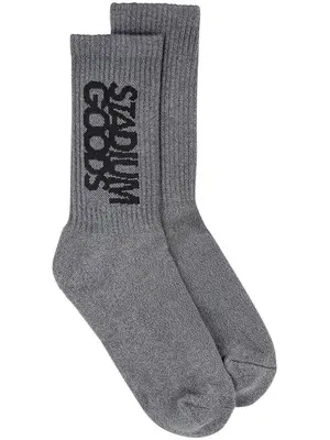 STADIUM GOODS® Logo-print Crew Socks - Grey