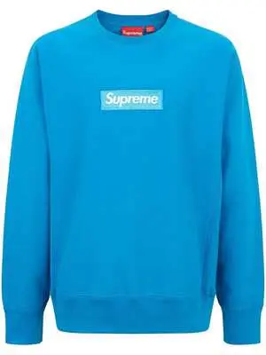 Supreme Box Logo Crew-neck Sweatshirt - Blue