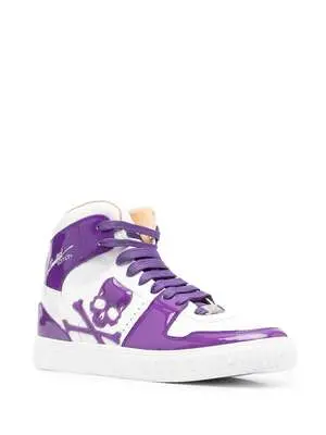 Philipp Plein Skull Lace-up Sneakers - Purple