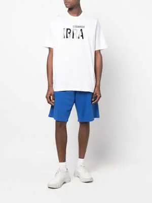 Dsquared2 Ibra-print Cotton T-shirt - White