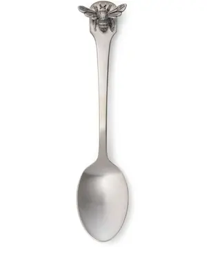 Gucci Bee-engraved Set Of Two Coffee Spoons - Silver