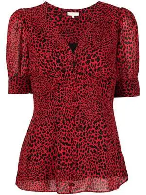 Michael Kors Leopard-print Blouse