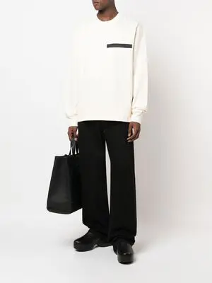 Alexander McQueen Selvedge Logo-tape Sweatshirt