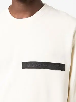 Alexander McQueen Selvedge Logo-tape Sweatshirt