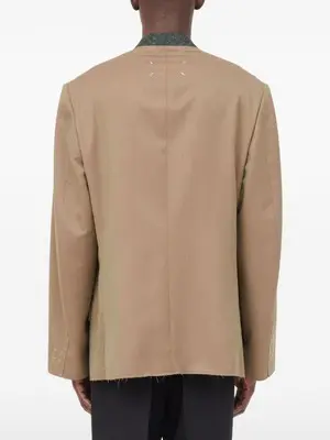 MAISON MARGIELA Collarless Single-breasted Blazer