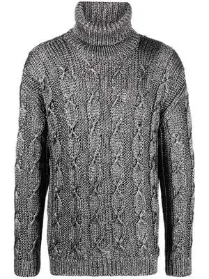 Saint Laurent Cable-knit Roll-neck Jumper