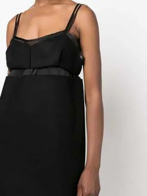 Sacai Asymmetric Cut-out Midi Dress
