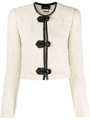 Isabel Marant Étoile Gradilla Cropped Bouclé Jacket - Neutrals