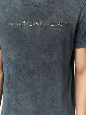 DIESEL® Slogan-print Cotton T-shirt