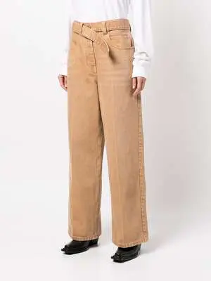 Alexander Wang Belted Wide-leg Jeans