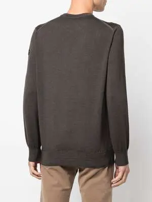 Paul & Shark Virgin Wool Crew Neck Jumper - Brown