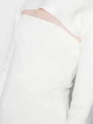 TOM FORD Cut-out Virgin Wool-blend Jumper - Neutrals