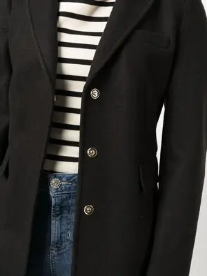 Liu Jo Single-breasted Tailored Coat - Black