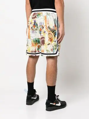 John Elliott Scribble-print Shorts