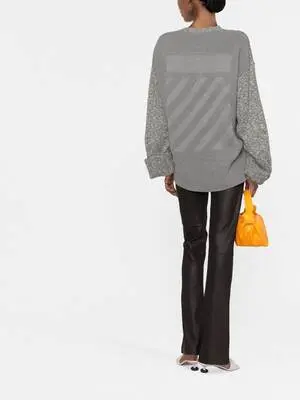 Off-White Diag-stripe Oversized Jumper