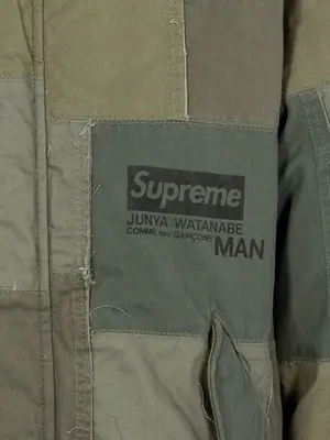 Supreme X Junya Watanabe Patchwork Hooded Jacket - Green