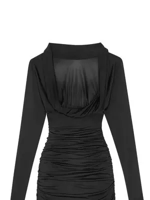 Saint Laurent Ruched Mini Dress