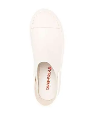 Camper Leather Chunky Mules - White