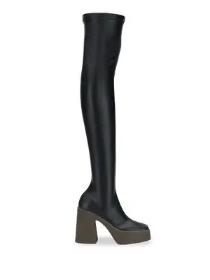 Stella McCartney Thigh-high Platform Boots With Side Zip
