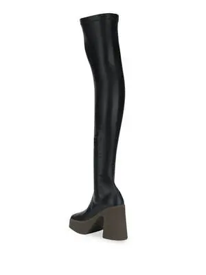 Stella McCartney Thigh-high Platform Boots With Side Zip