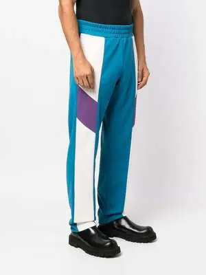 Palm Angels Colour-block Jersey Track Pants - Blue