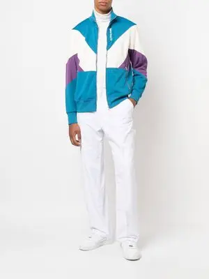 Palm Angels Colour-block Track Jacket - Blue