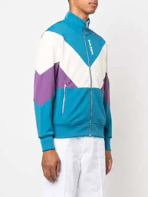 Palm Angels Colour-block Track Jacket - Blue