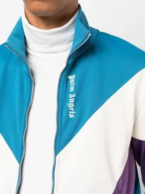 Palm Angels Colour-block Track Jacket - Blue