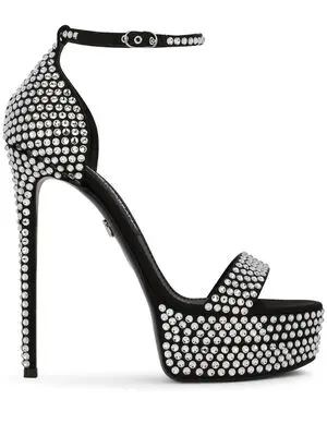 Dolce & Gabbana 145mm Rhinestone Platform Sandals