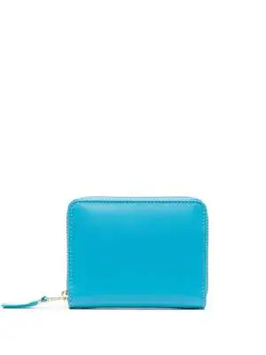 Comme Des Garçons Leather Zip Wallet - Blue