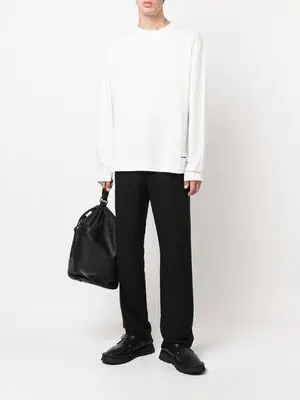 JIL SANDER Logo-patch Crew-neck T-shirt - White