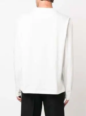 JIL SANDER Logo-patch Crew-neck T-shirt - White