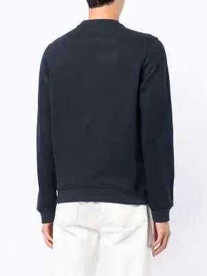 Belstaff Logo-patch Cotton Sweatshirt - Blue