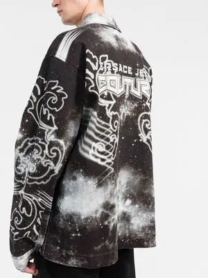 Versace Space Couture-print Long-sleeved Shirt