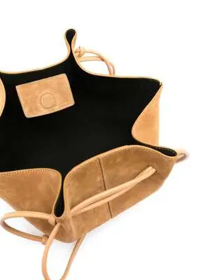 Yuzefi Drawstring-fastening Suede Bucket Bag