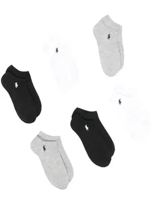 Polo Ralph Lauren 6 Pack Sports Socks - Grey